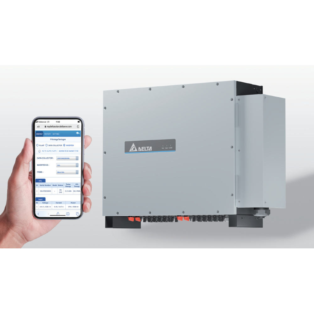 Delta releases new inverters for large-scale installations - Setpile