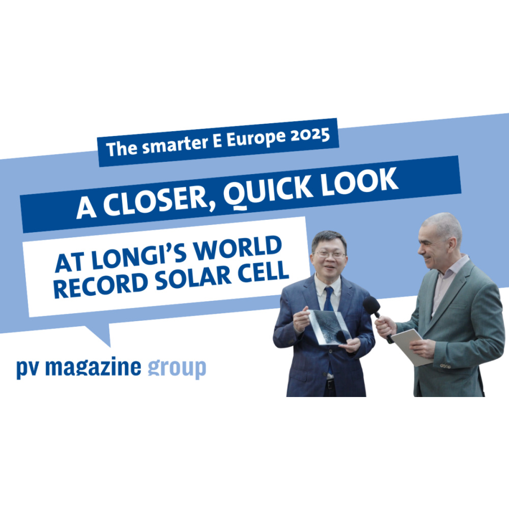 A closer, quick look at Longi’s world record back contact solar cell ...