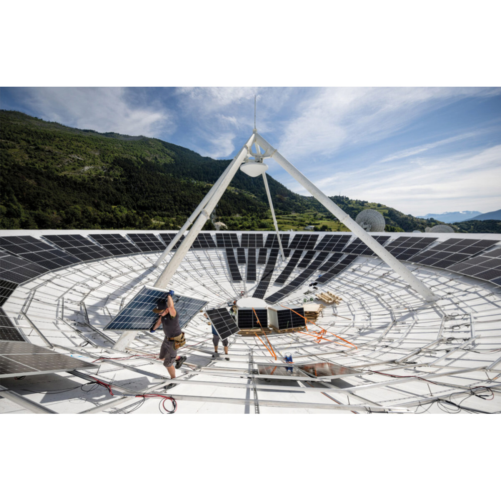 Repurposing unused satellite dishes into solar systems - Setpile